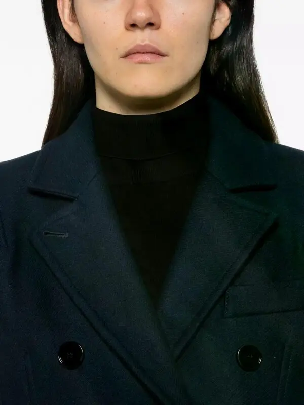 Patrizia Pepe Double-breasted Wool-blend Coat