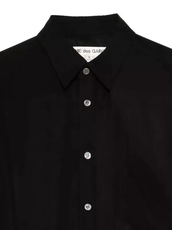 Comme Des Garçons Semi-sheer Panelled Shirt