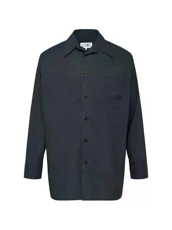 MAISON MARGIELA Cotton Poplin Shirt - Grey