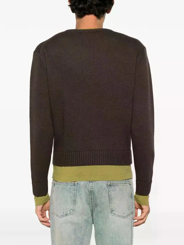 TONYWACK Ribbed-trim Sweater