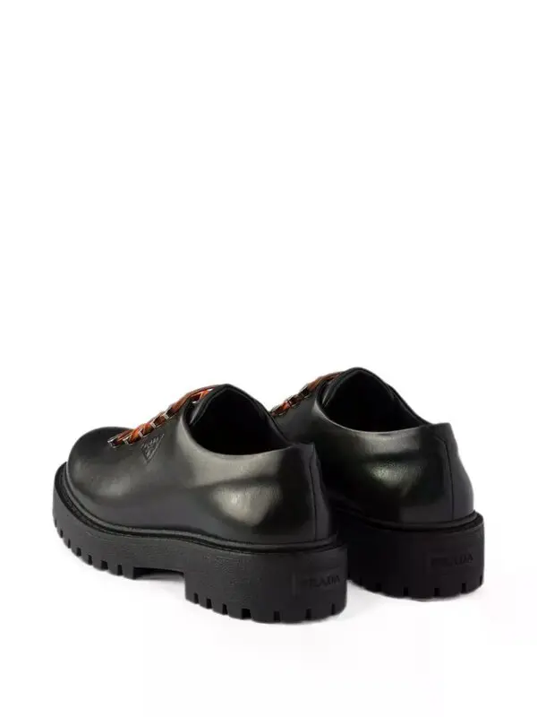 Prada Aged Leather Sneakers