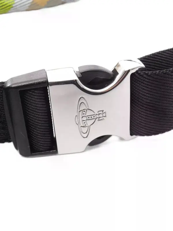 VIVIENNE WESTWOOD Check-canvas Sling Bag