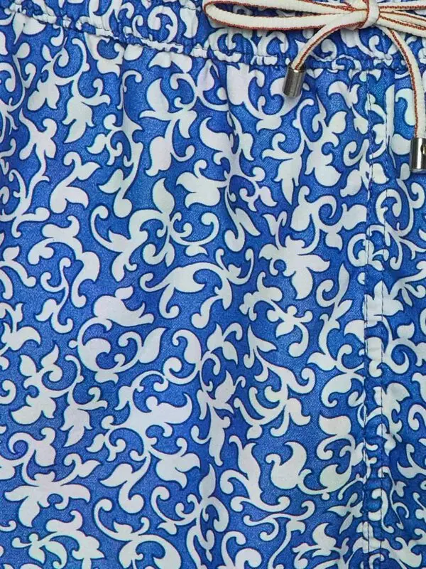 Loro Piana Baroque-print Swim Shorts