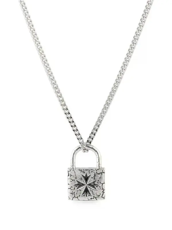 Emanuele Bicocchi Logo Lock Necklace