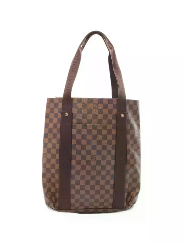LOUIS VUITTON 2008 Bobourg Damier Ebène Tote Bag