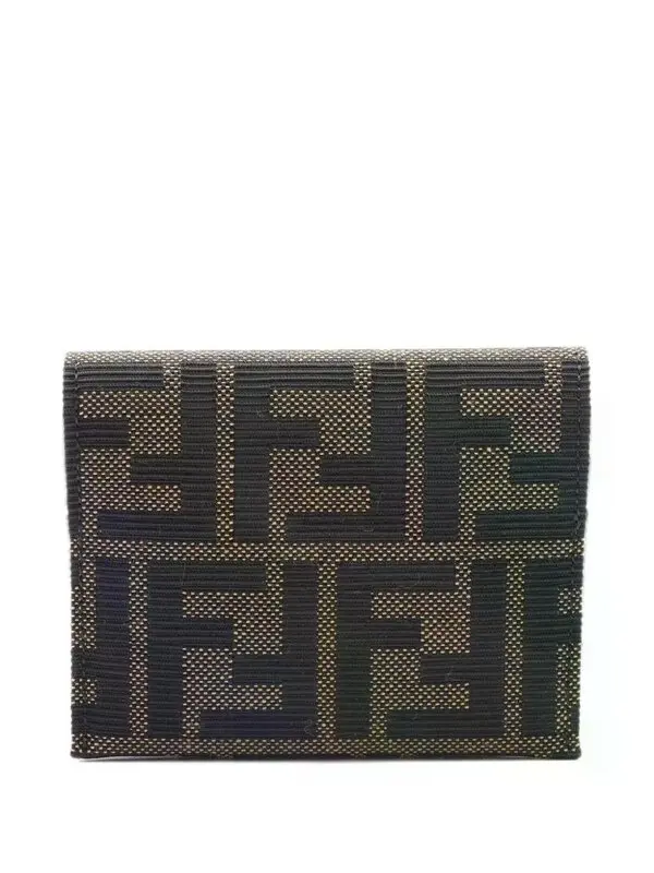 Fendi 2020s Zucca Card Case - Black