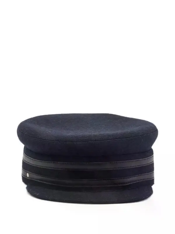 Hermès Leather-trimmed Hat - Blue