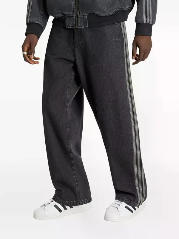 Adidas Sst Denim Jeans Mid-rise Straight Leg