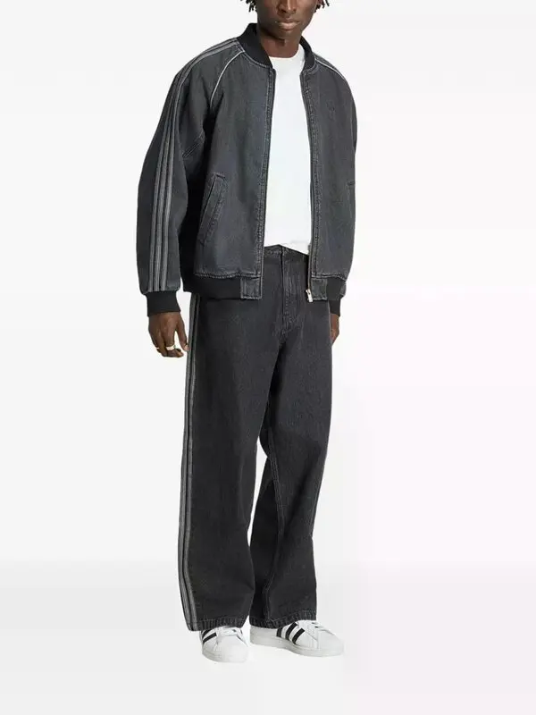 Adidas Sst Denim Jeans Mid-rise Straight Leg