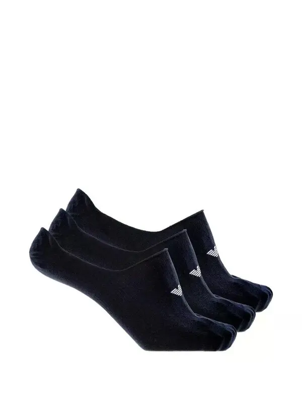 Emporio Armani Logo-print Socks - Blue