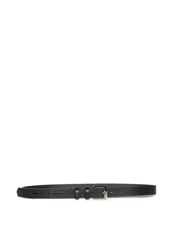 _J.L - A.L_ Buckle-fastening Leather Belt - Black