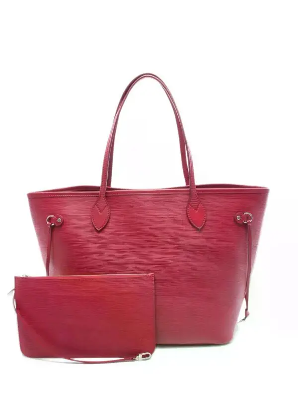 LOUIS VUITTON 2000s Mm Neverfull Epi Tote Bag - Ruby Red