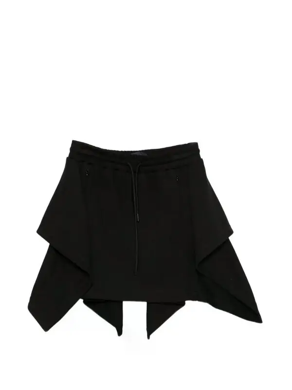 JUUN.J Drawstring Layered Mini Skirt