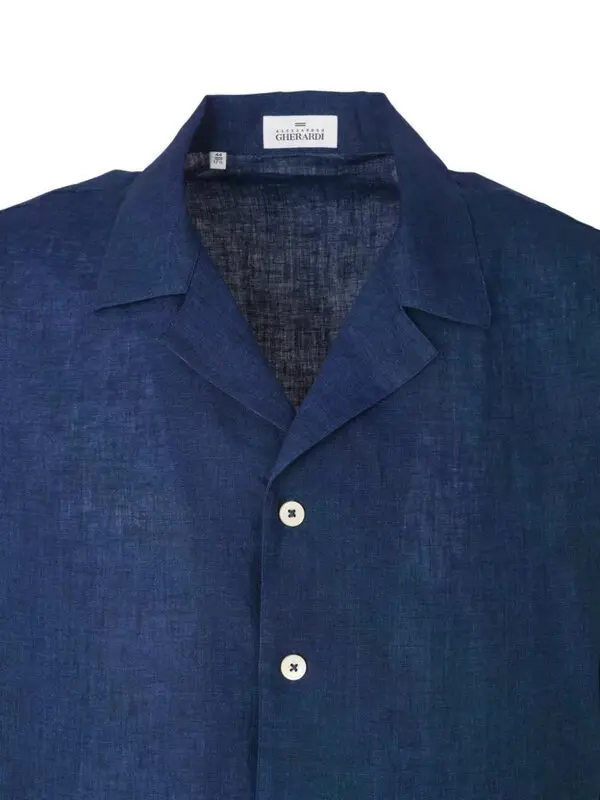 ALESSANDRO GHERARDI Short-sleeve Linen Shirt