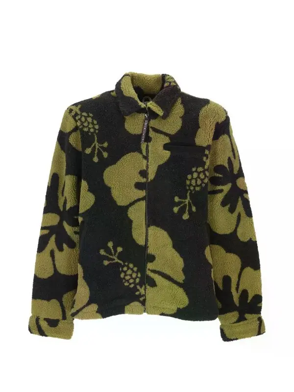 Deus Ex Machina Floral-print Fleece Jacket