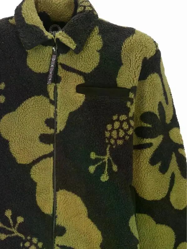 Deus Ex Machina Floral-print Fleece Jacket