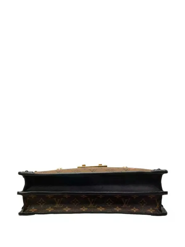 LOUIS VUITTON 2019 Monogram Reverse Trunk Clutch Crossbody Bag