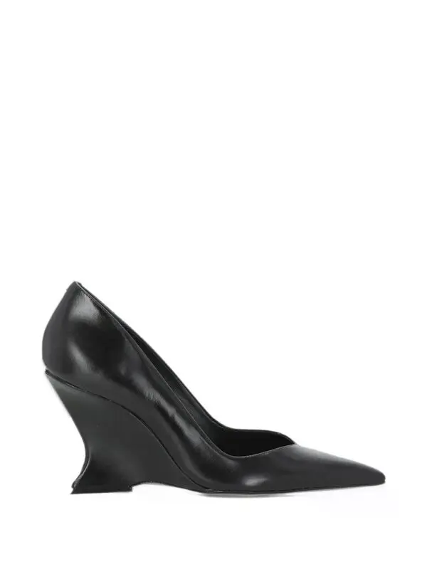 Schutz Siena Sculptural-wedge Pointed-toe Pumps