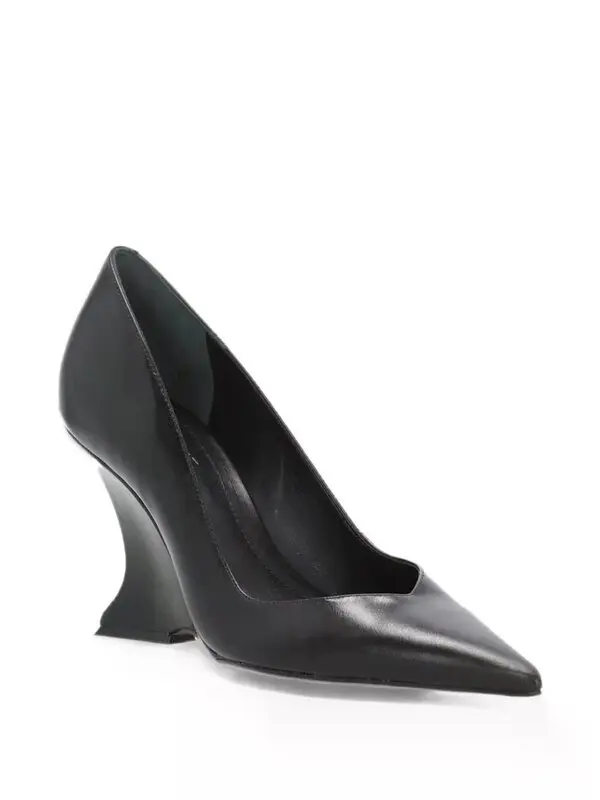 Schutz Siena Sculptural-wedge Pointed-toe Pumps