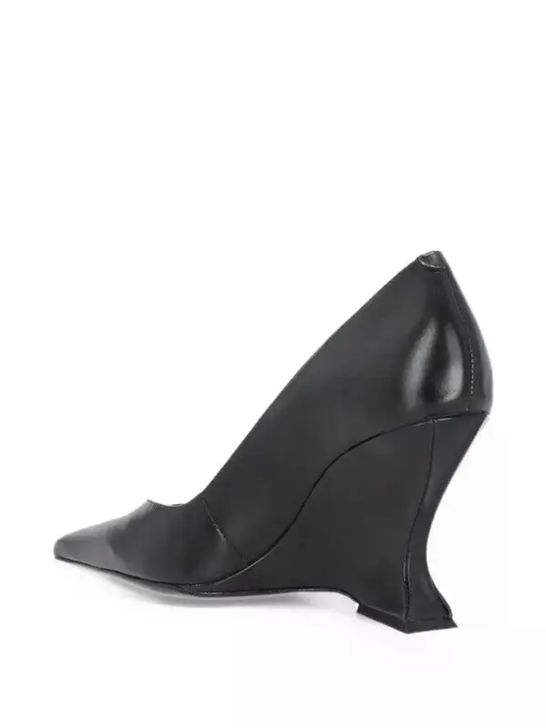 Schutz Siena Sculptural-wedge Pointed-toe Pumps