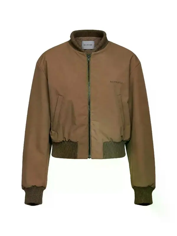 Balenciaga Bomber Cape In Khaki