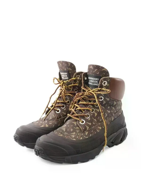 Burberry 2000s Arthur Tb Monogram Hiking Boots