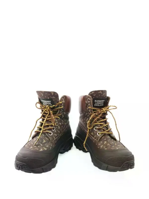 Burberry 2000s Arthur Tb Monogram Hiking Boots