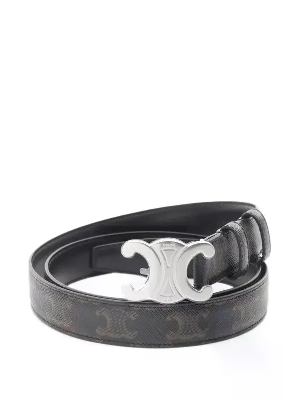 Celine Triomphe Belt - Brown