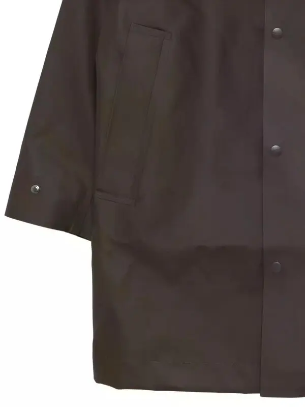 Rains Nara Hooded Press-stud Raincoat
