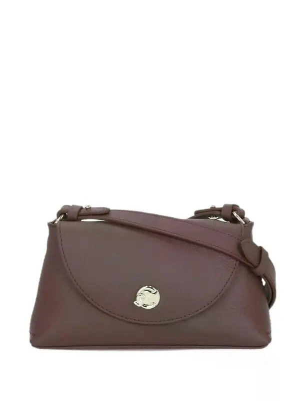 COCCINELLE Grained Leather Logo-plaque Shoulder Bag