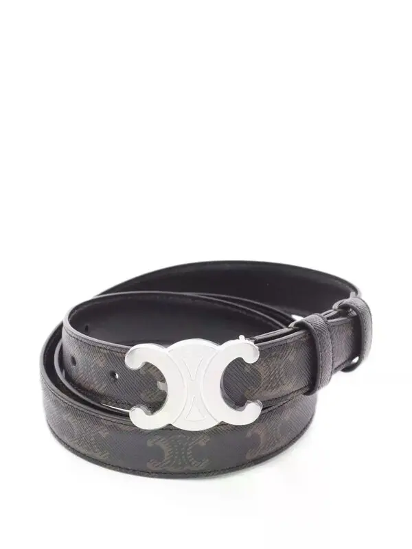 Celine 2020s Triomphe Belt - Brown