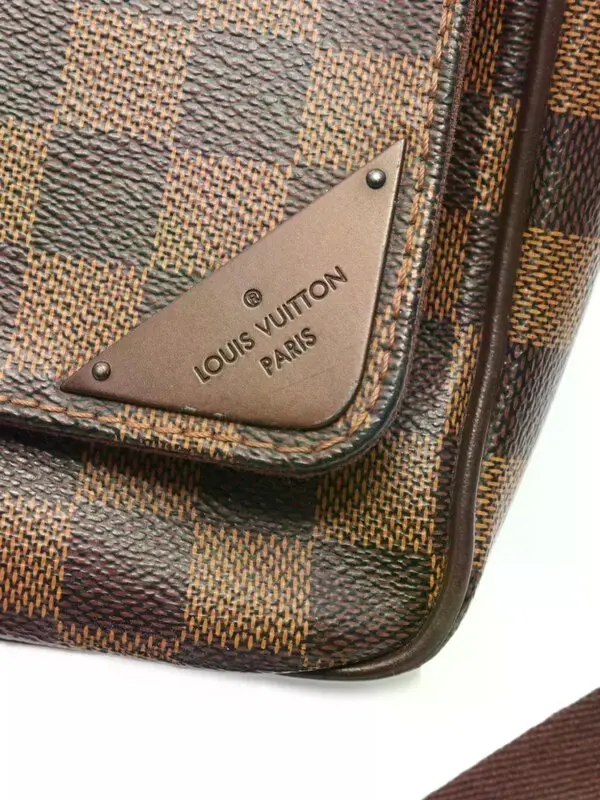 LOUIS VUITTON 2012 Mm Shelton Damier Ebène Shoulder Bag - Brown