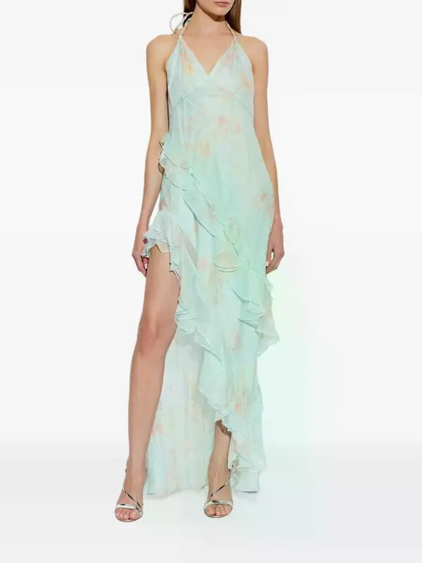 LoveShackFancy Vailo Ruffled Asymmetric Dress