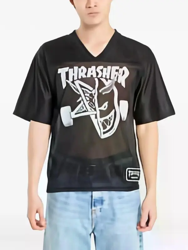 THRASHER X Spitfire Thrash & Burn Football T-shirt
