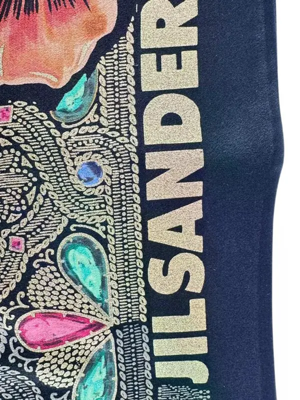 JIL SANDER Floral-print Scarf
