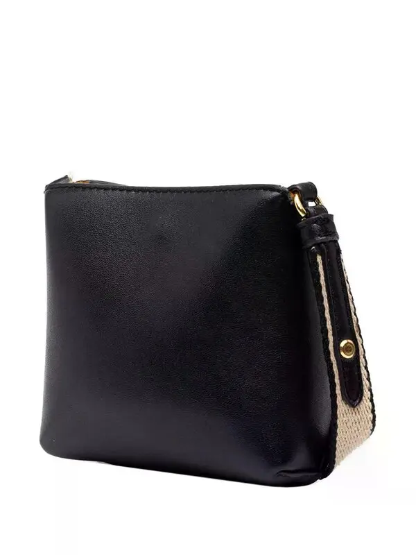 Stella McCartney 2021 Micro Faux Leather Perforated Logo Crossbody Bag