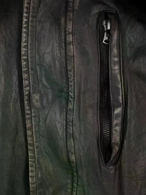 Yohji Yamamoto Hooded Leather Coat