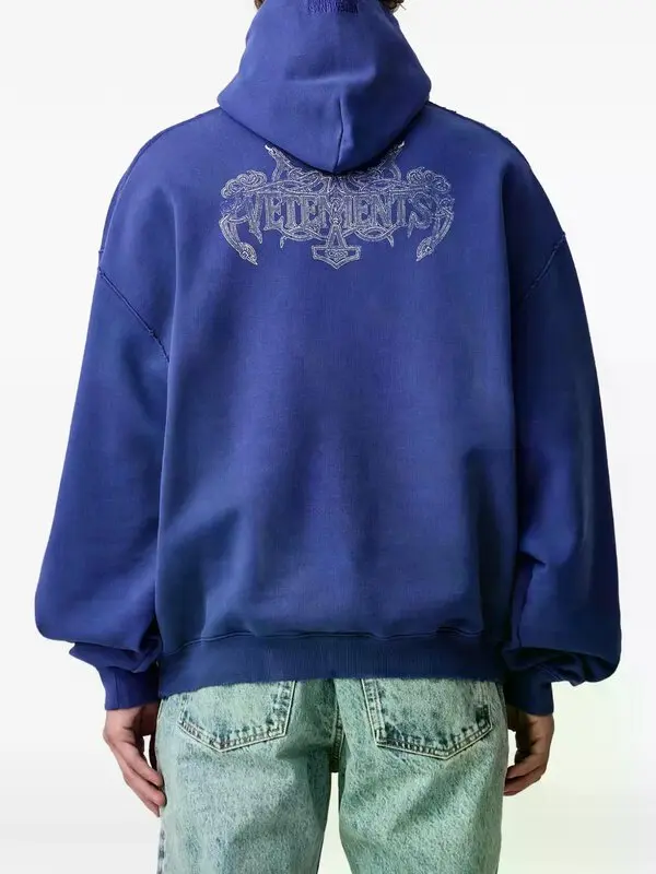 Vetements Anithate Graphic-print Distressed Hoodie