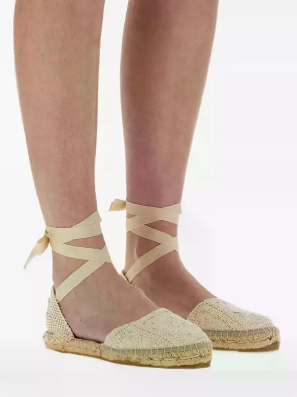 Manebí Crochet-knit Espadrilles