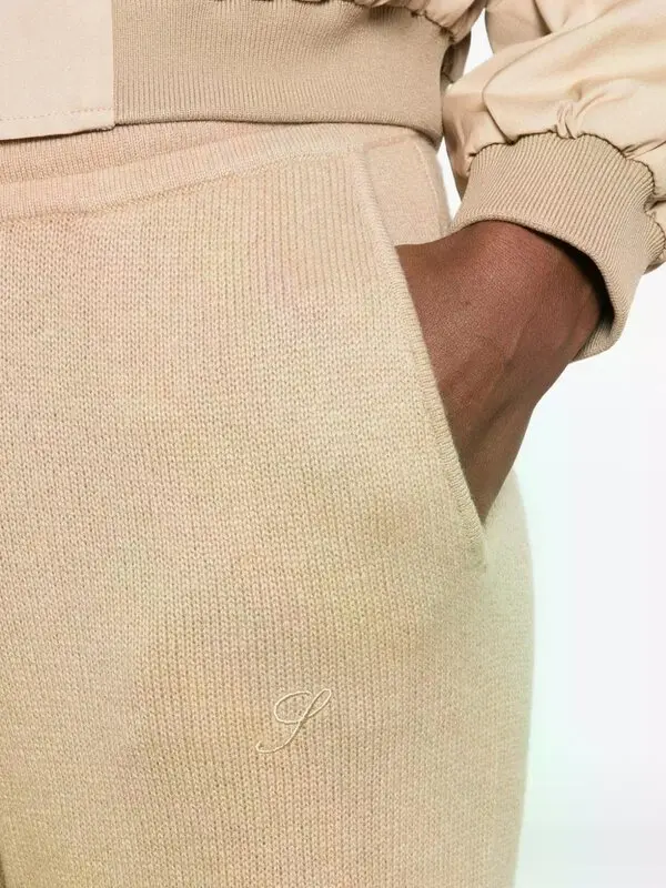 Sporty & Rich Ivana Logo-embroidered Track Pants