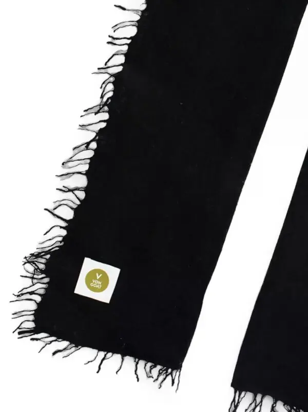 V VON GOAT Frayed-edge Scarf
