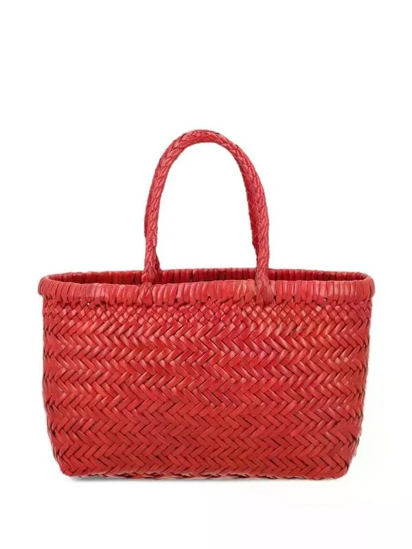 Dragon Diffusion Woven Leather Shoulder Bag