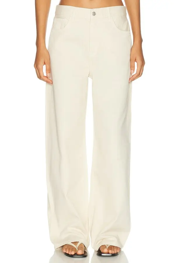 Jenni Kayne Beachwood Baggy Leg In Cream - Natural