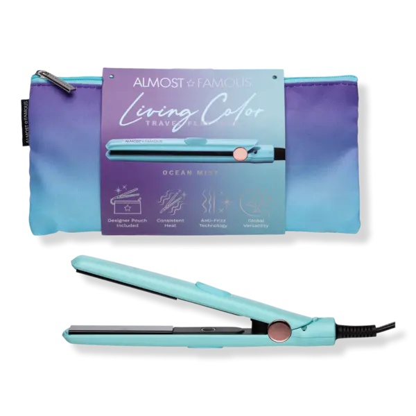 ALMOST FAMOUS Living Color Mini Travel Flat Iron