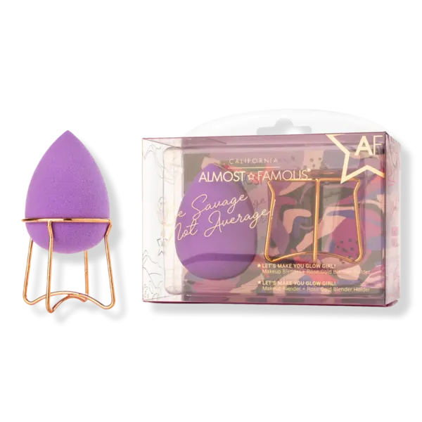 ALMOST FAMOUS Professional Makeup Blender With Stand - Purple