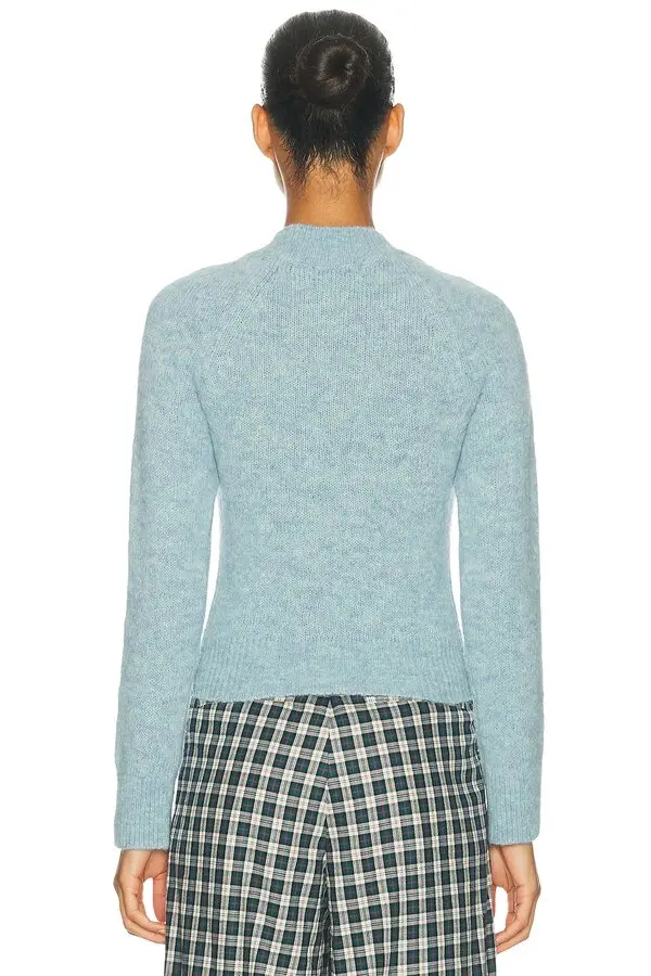 Dries Van Noten Texas Sweater In Baby Blue