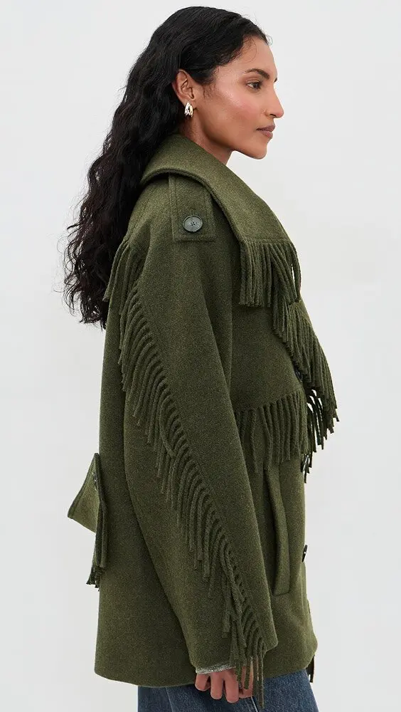 IRO PARIS Drifter Fringe Wool Jacket