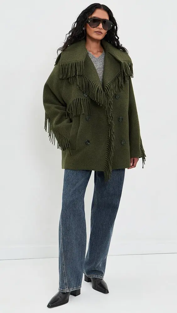 IRO PARIS Drifter Fringe Wool Jacket