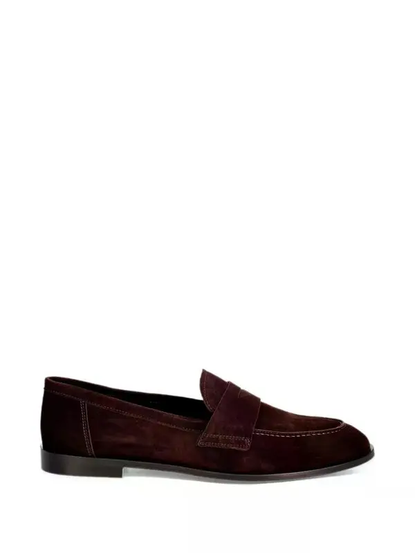 JONAK PARIS Suede Penny Loafers - Brown