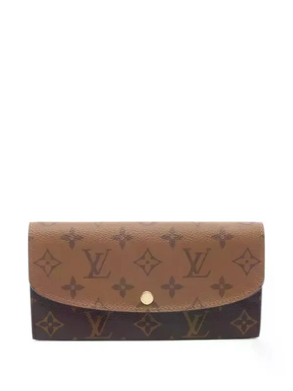 LOUIS VUITTON 2010s Emily Monogram Reverse Wallet - Brown